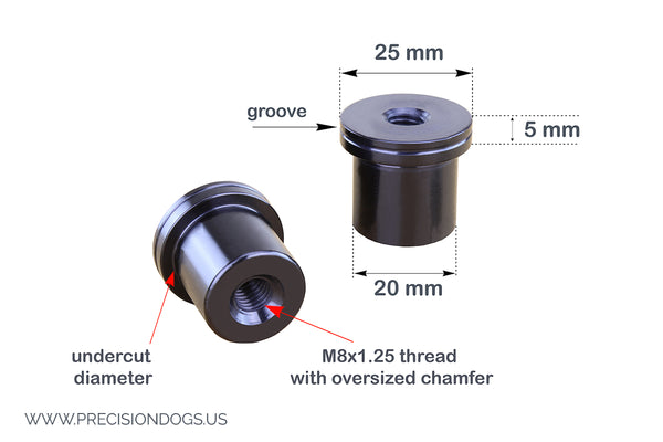 Precision Bench Dogs for Festool MFT | Snug Fit 20mm Bench Dogs ...
