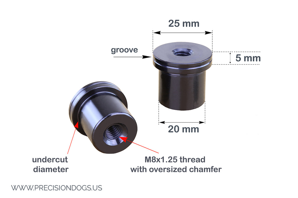 Precision Bench Dogs for Festool MFT | Snug Fit 20mm Bench Dogs ...